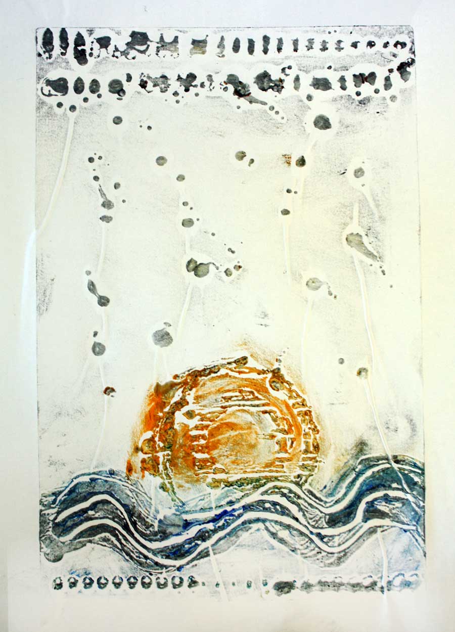 Judy Wise: Collographs with Akua Inks