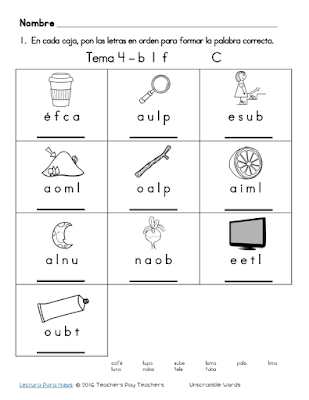 Mommy Maestra: Free Download: Making Words in Spanish