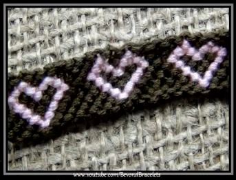 How to Make Heart Friendship Bracelet Tutorials / The Beading Gem