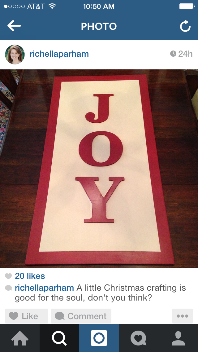Imparting Grace: DIY "Joy" sign