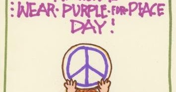 The Official Tomie dePaola Blog: Wear Purple for Peace Day