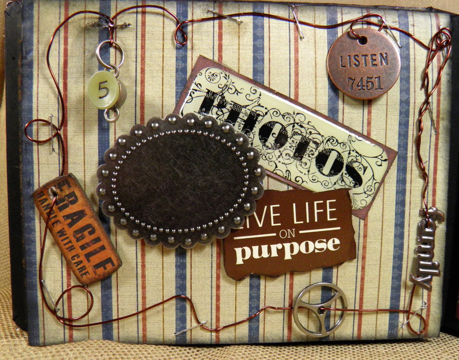 ScrappyLeggDesigns: Men's Vintage Paper Bag Scrapbook Album