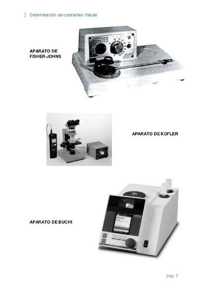 Punto de Fusión por el Método Fisher-Johns: Punto de Fusión por el ...
