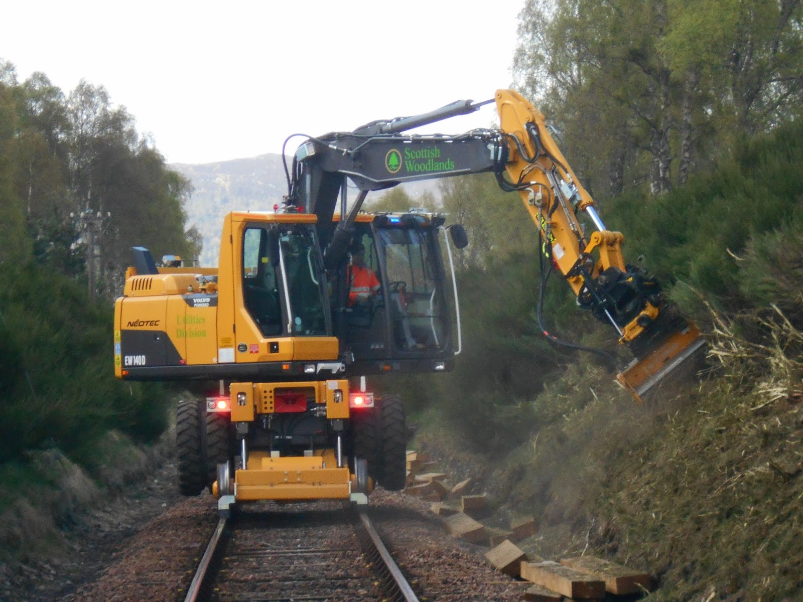 On Track at the Strathspey Railway: Flailing & Re-sleepering - 11th ...