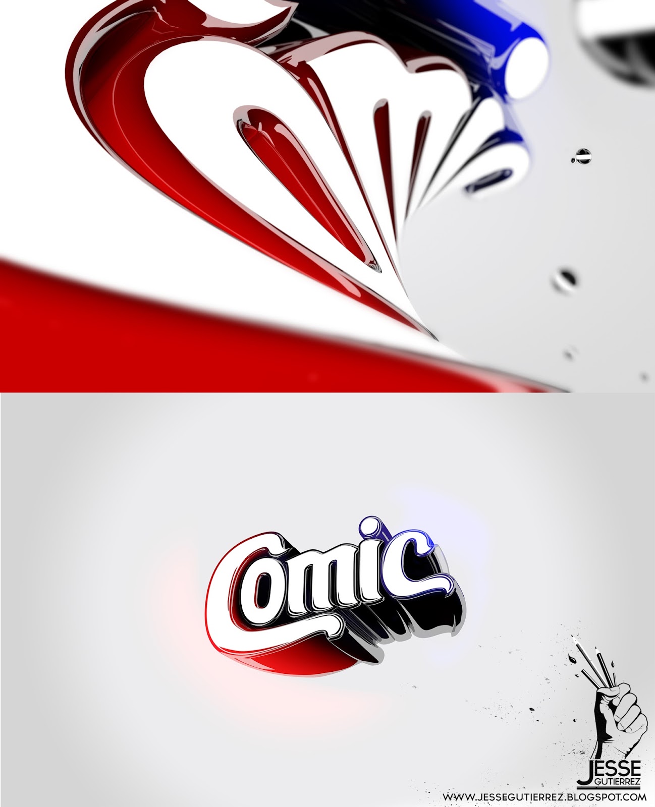 Jesse Gutierrez Art: Comic Logo For Motion Graphics