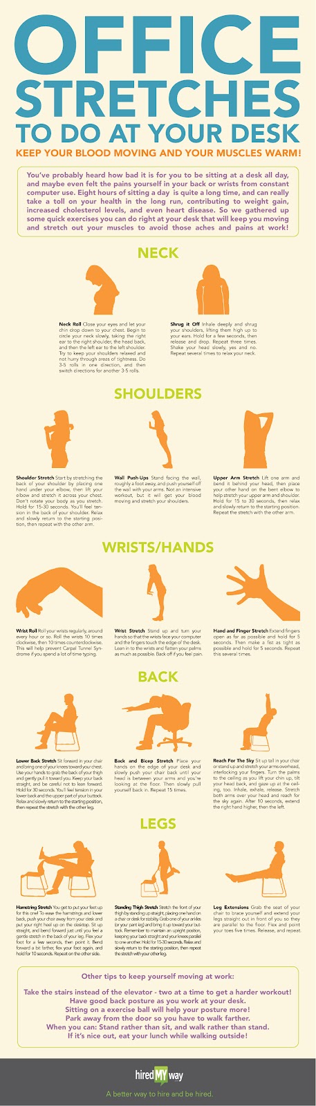 Fit 4 a 6-pack: Wednesday Wisdom - Office Stretches