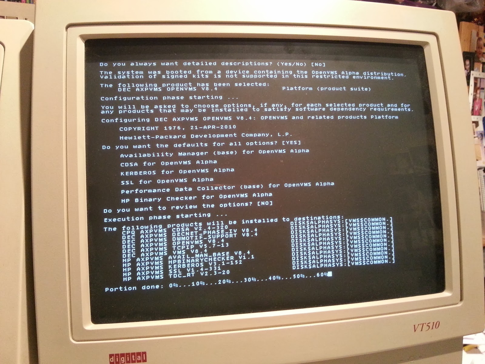 Restoring a DEC AlphaServer 2100: Halleluja! We have installed OpenVMS!
