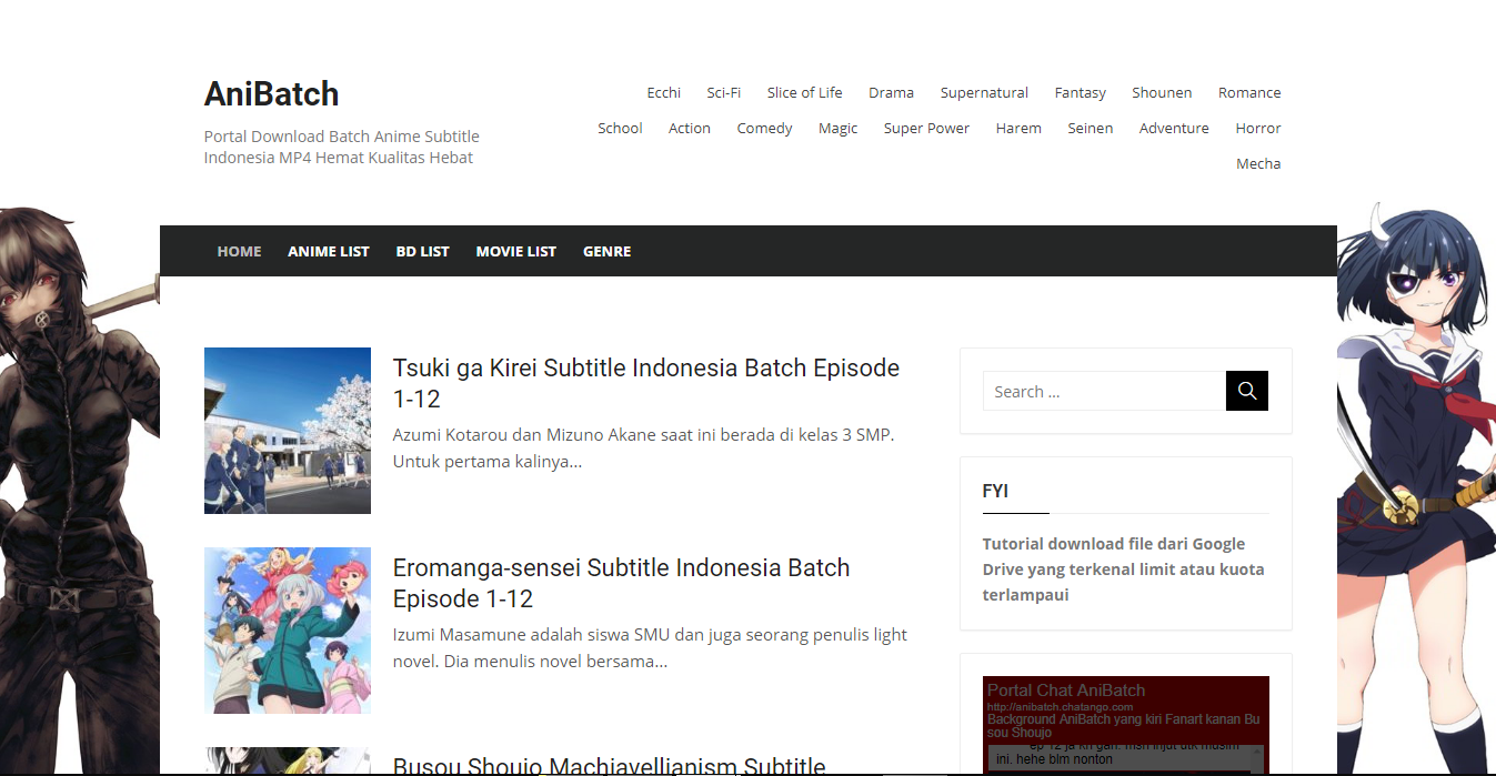 Teach Sensei!: [Rekomendasi] 3 Tempat Download Anime Batch Terbaik