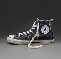 SOLEKITCHEN: Converse - All Star Hi - Denim Distressed - navy denim