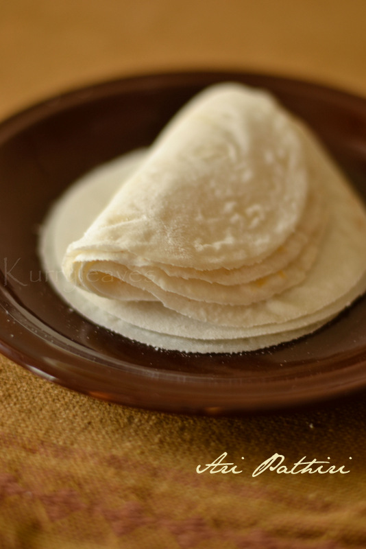 seafood.blog: Ari Pathiri | Malabar Pathiri | Rice flour-flat bread