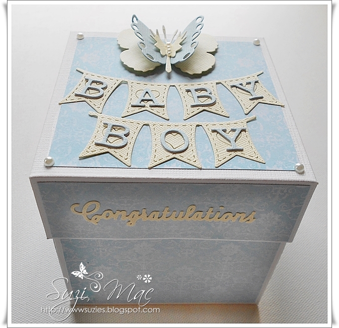 Scrap and Craft: Baby Boy Exploding box!!!