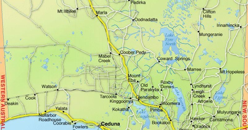 South Australia Region Map | Map of Australia Region Political