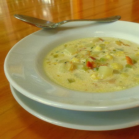 One Perfect Bite: Salt Cod and Corn Chowder