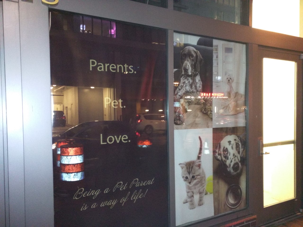 Robert Dyer @ Bethesda Row: Sign installed at Pet Parents in Bethesda ...