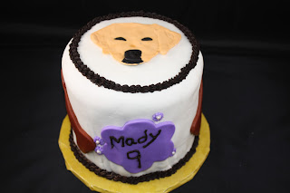 Two Sweet Bakery: Yellow lab birthday cake