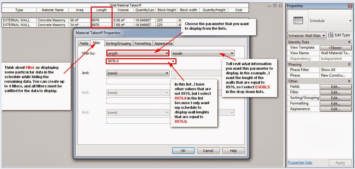 BIM Authoring Software Survey: Simplified Overview of Schedule in Revit ...