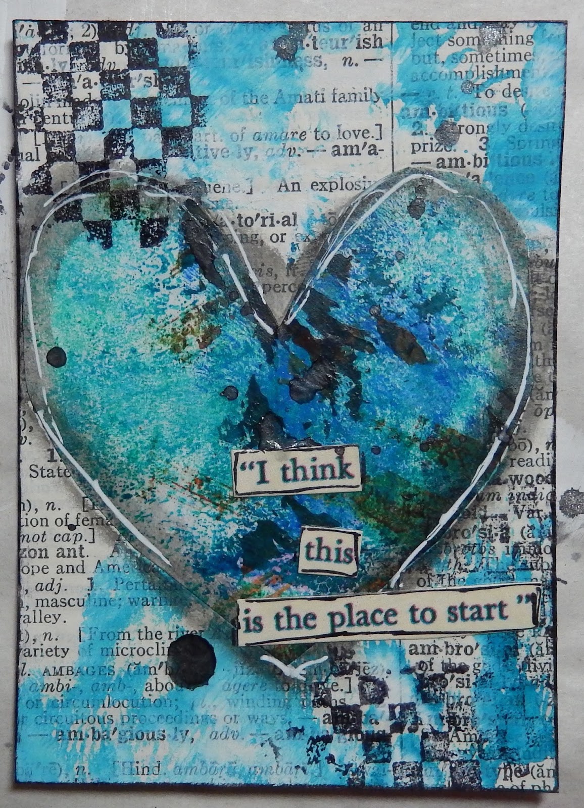 creatingwiththegirls: Heart ATCs