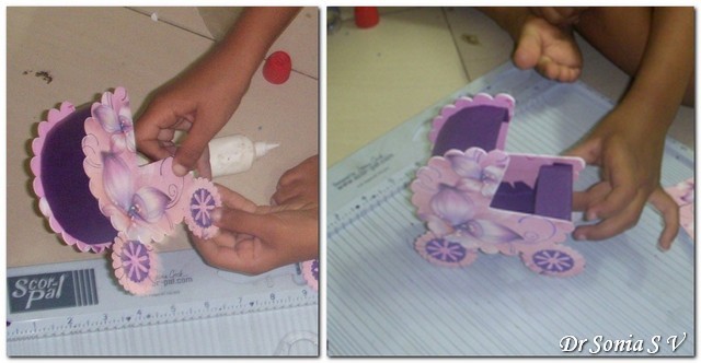 Cards ,Crafts ,Kids Projects: Pram Shaped Box tutorial