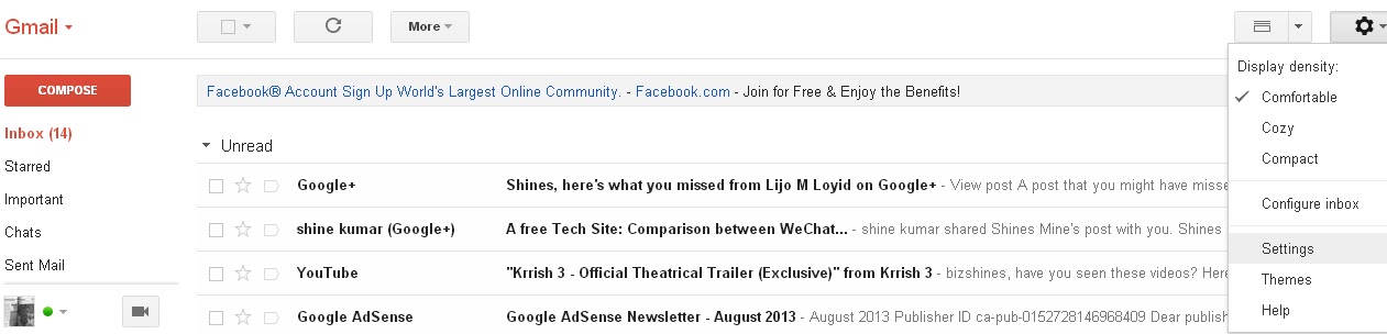 With True Facts: How to Enable or Disable desktop notification of Gmail ...