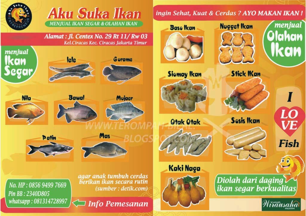 PRINT AD: Fresh Fish Store Banner and Flyer | In the name of GOD