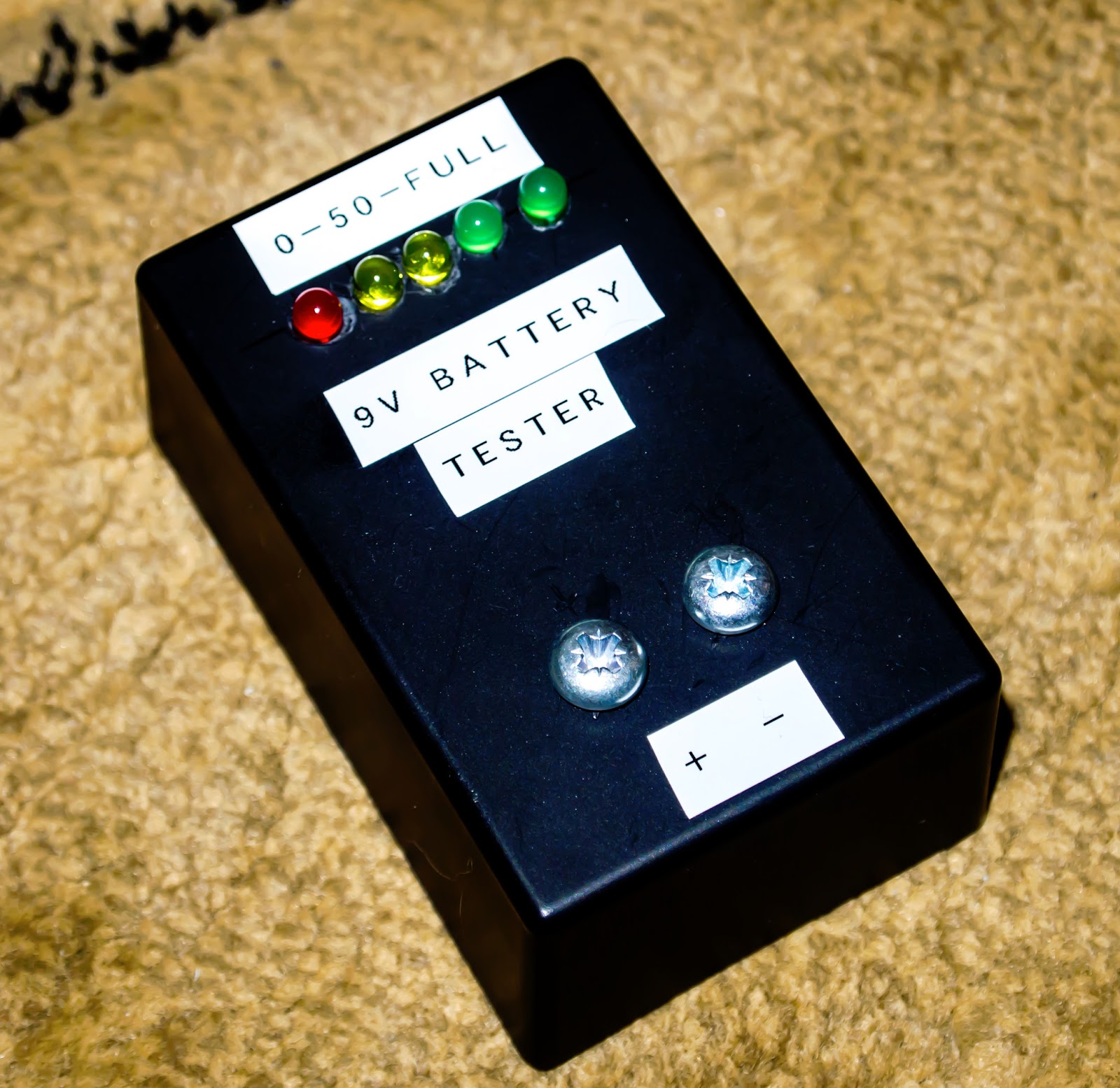 Paul In The Lab: Self Powered 9 Volt Bar LED Battery Tester LM3914 ...