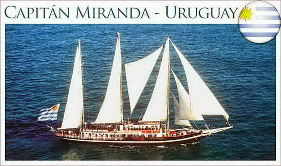 GRANDES VELEROS DEL MUNDO: El velero escuela Capitán Miranda de Uruguay