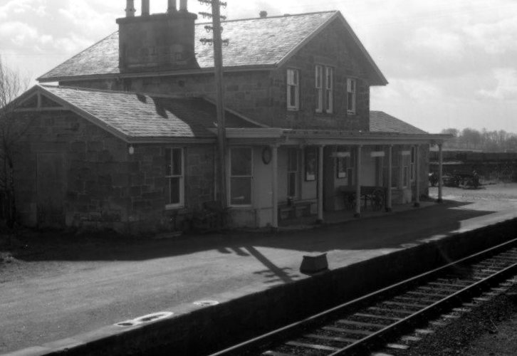 Tour Scotland: Old Photograph Railway Station Fearn Scotland