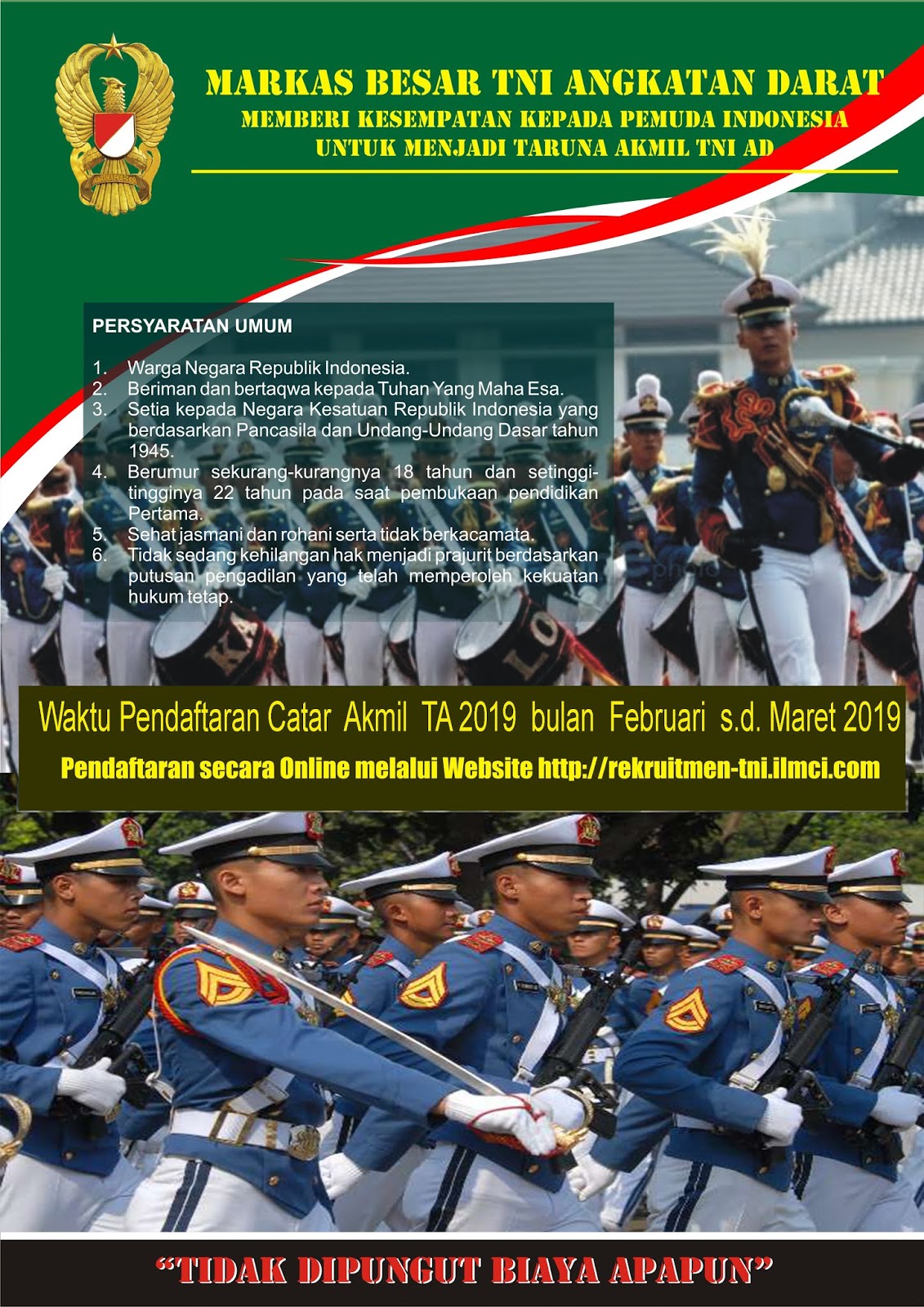 Penerimaan Prajurit di Wilayah Kodam XIII/Merdeka | Ajendam XIII/Merdeka