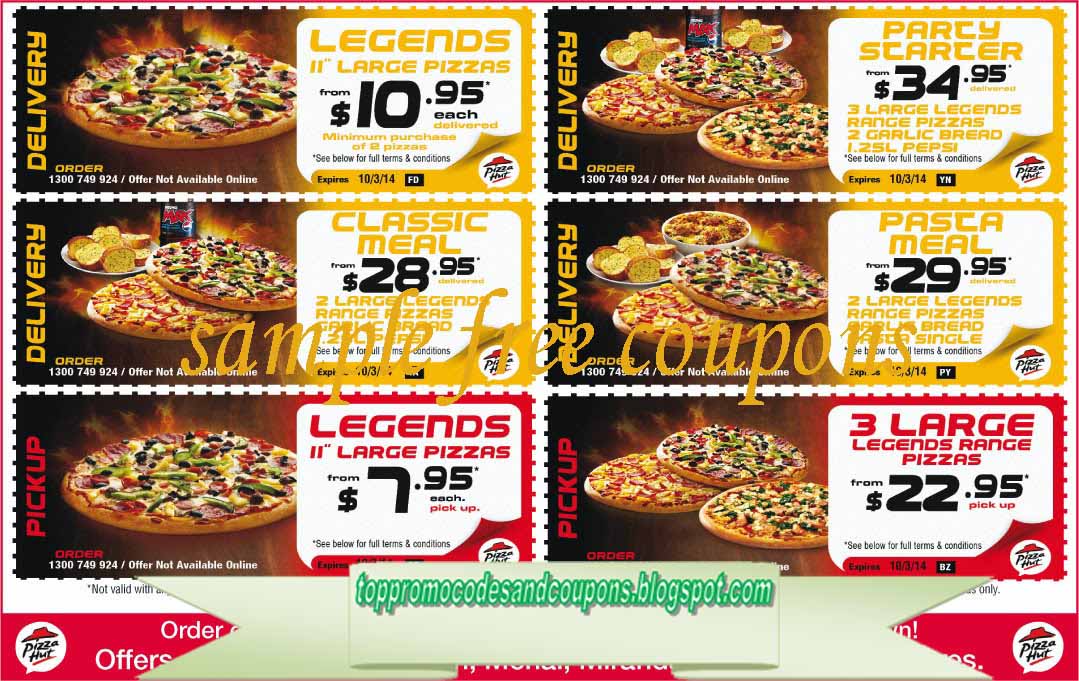 Free Promo Codes and Coupons 2023: Pizza Hut Coupons