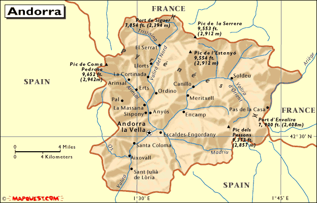 MAPS OF ANDORRA