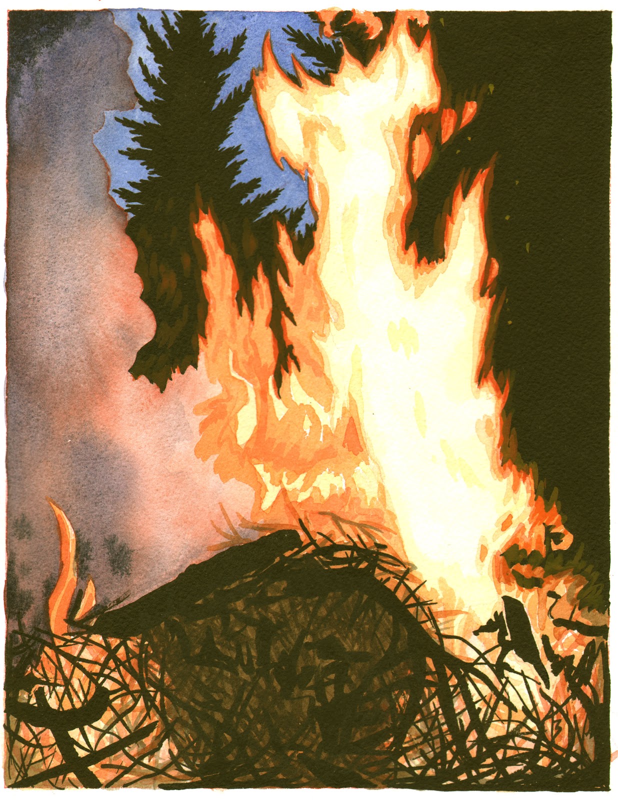 The Art Adventures of Allison Bollman: Burn Pile