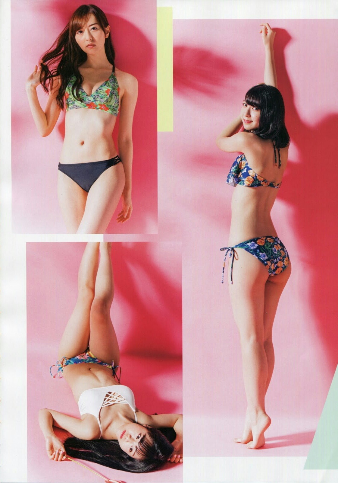 Moriyasu Madoka 森保まどか, Matsuoka Natsumi 松岡菜摘, Motomura Aoi 本村碧唯, B.L.T 2017年10月号 - Idol ...