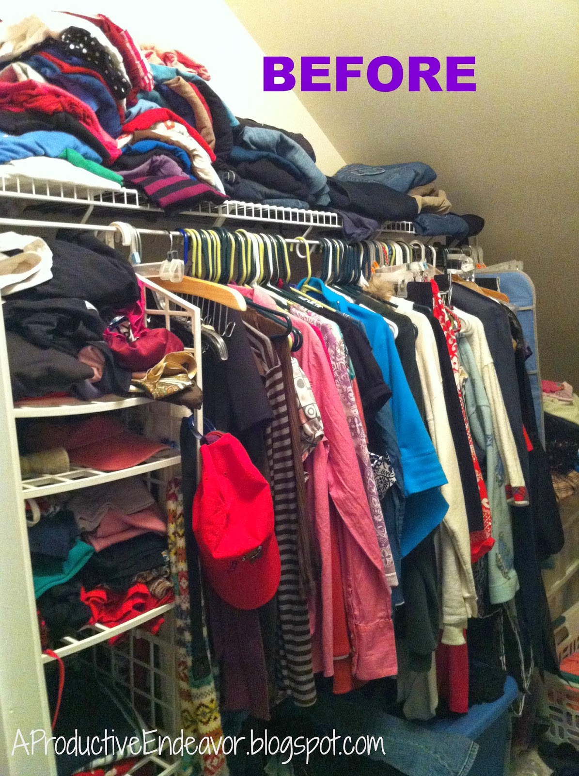 A Productive Endeavor: Clearing out my Clothes Closet