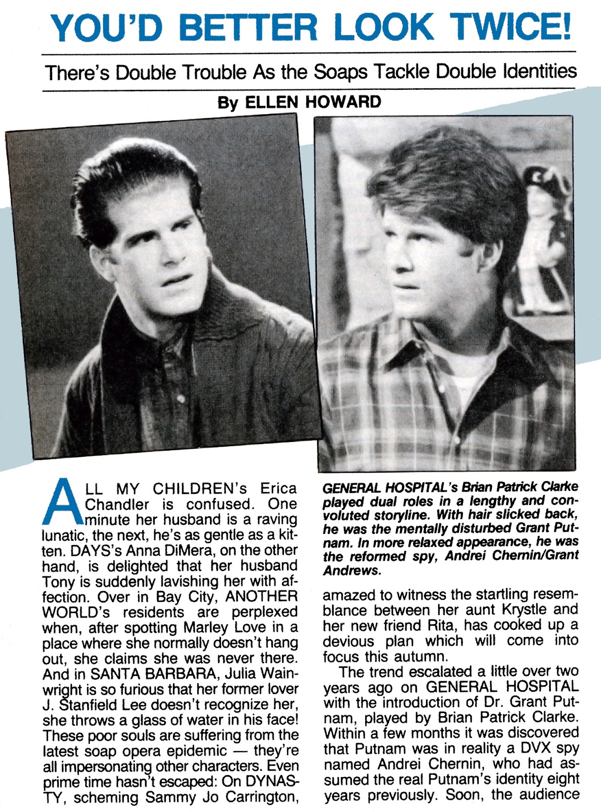 Behind The Scenes: You'd Better Look Twice! - Dual Roles