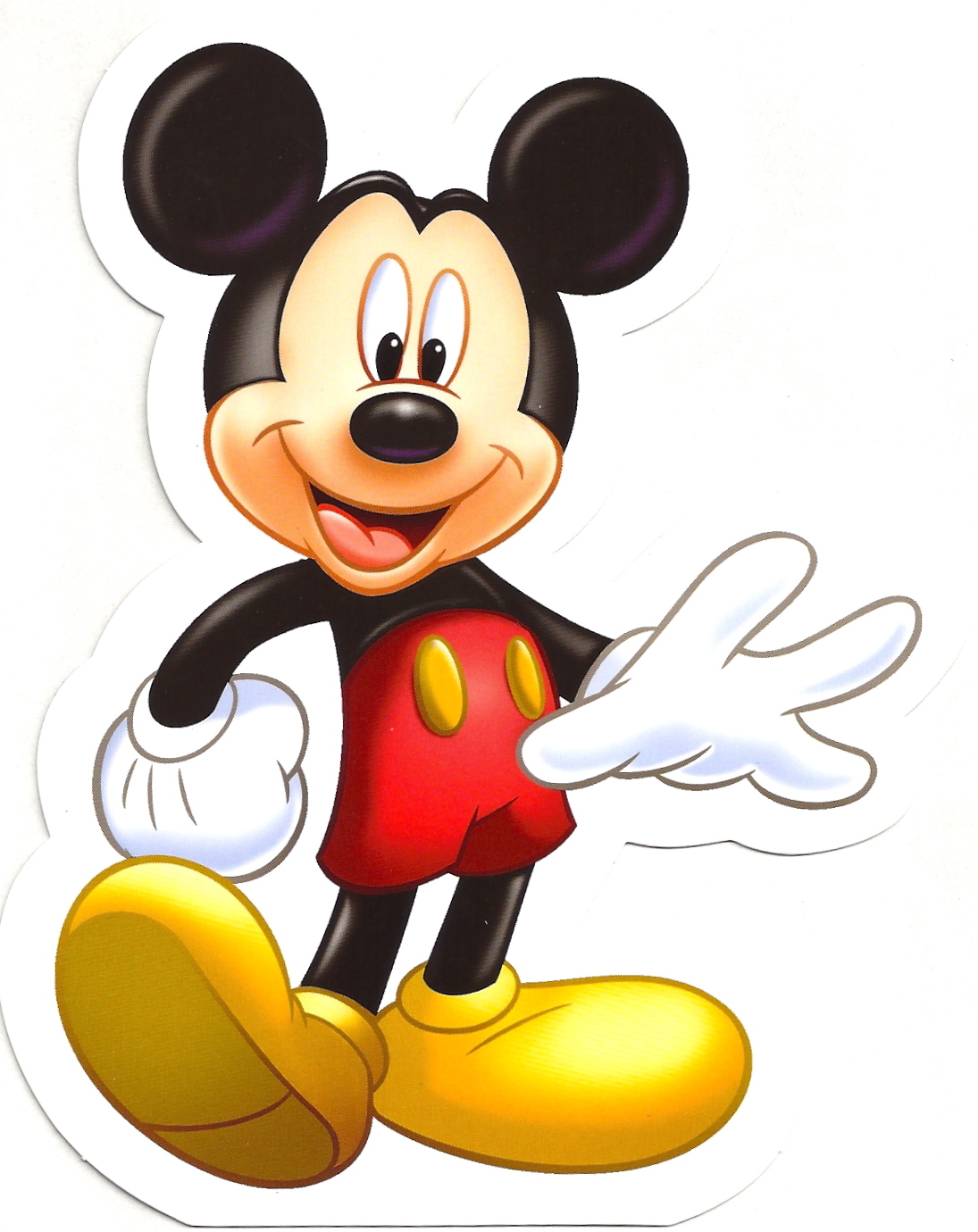 My Favorite Disney Postcards: Mickey Mouse Shaped Card