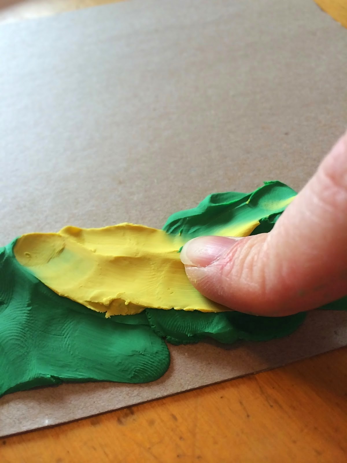 Mini Monets and Mommies: Finger Painting with Clay Art Activity