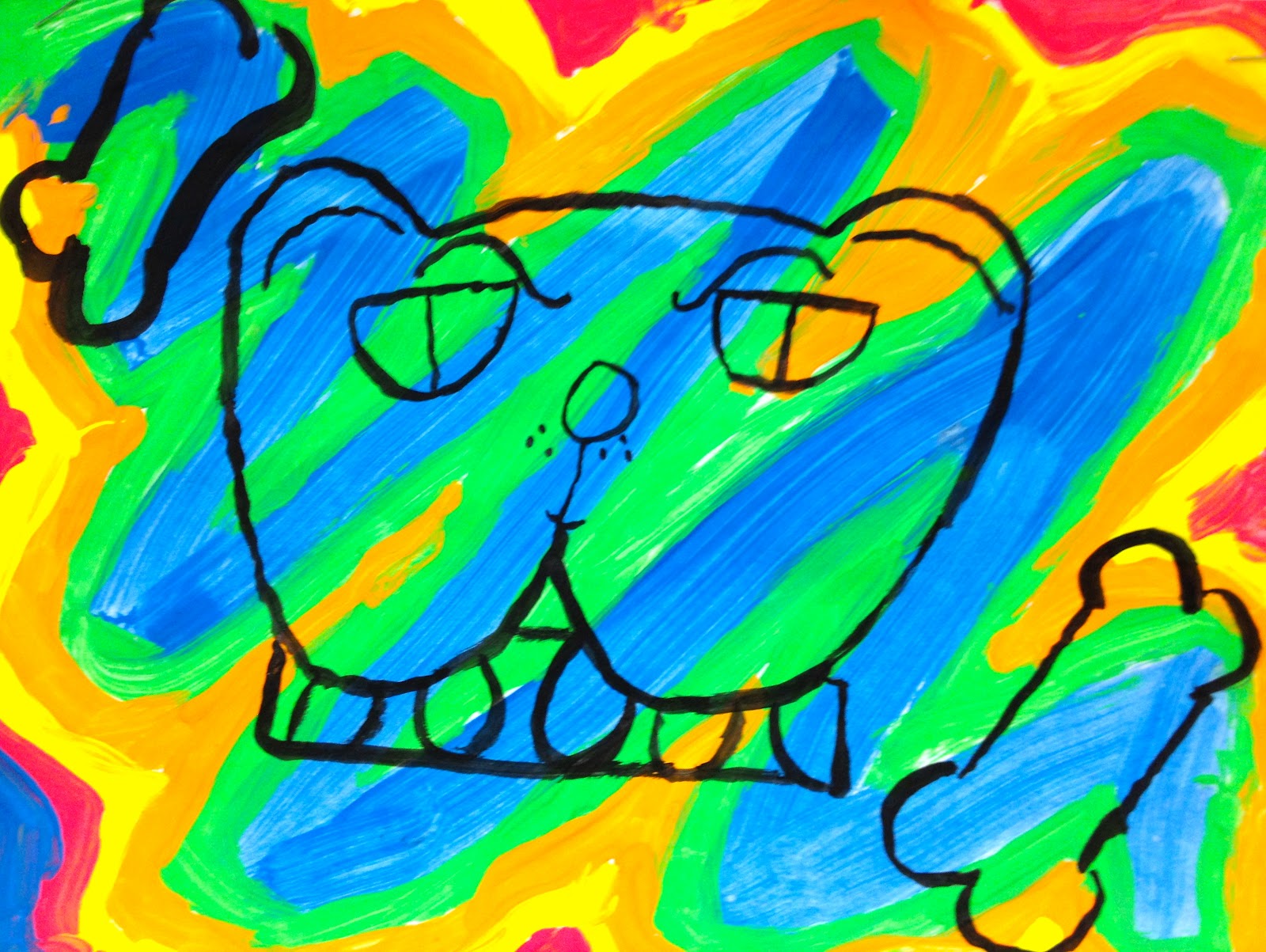 Art- It's Made To Be Seen: 4th Grade Andy Warhol Blotted Line Drawings