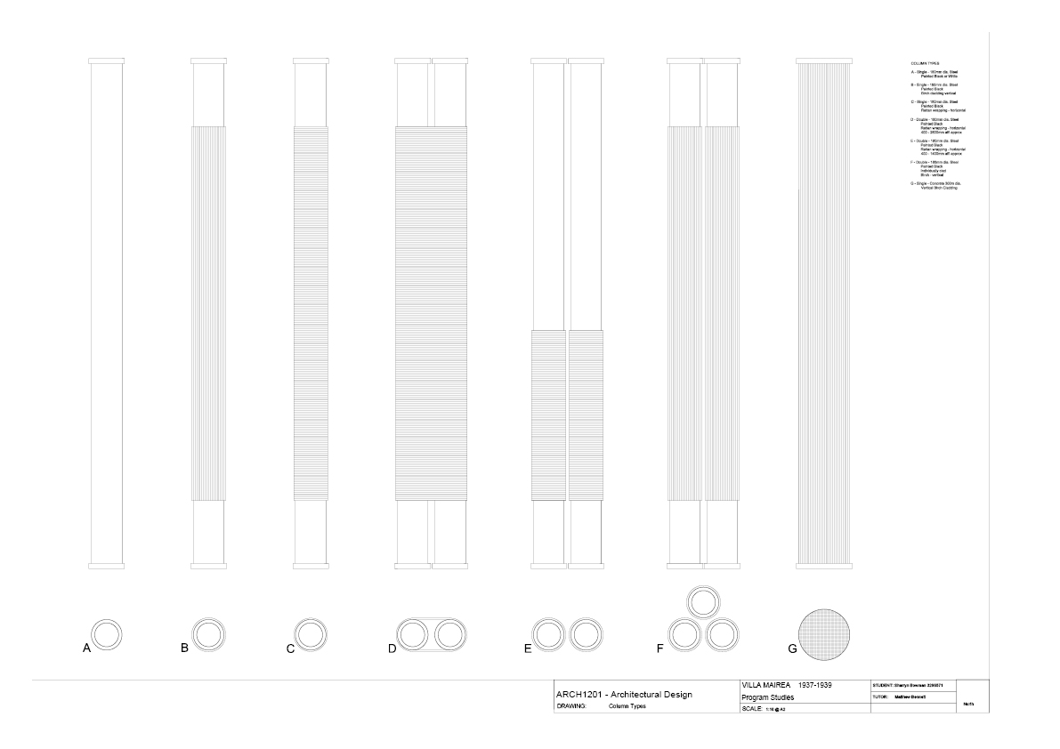 ARCH1201 Sem 1 2011: VILLA MAIREA PROGRAM STUDIES - STRUCTURE