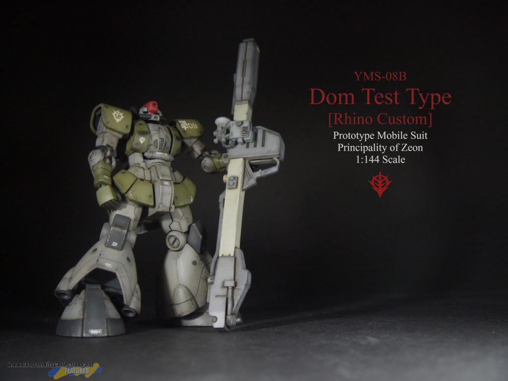 Custom Build: HG 1/144 YMS-08B Dom Test Type [Rhino Custom]