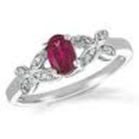 Elegant Wedding Rings With Red Diamond ~ Just For Wedding