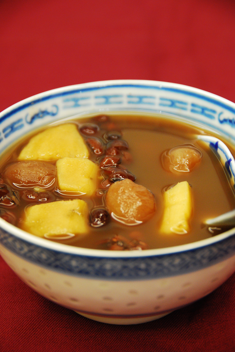 A Little of Everything: Red Bean Soup with chunky Sweet Potatoes