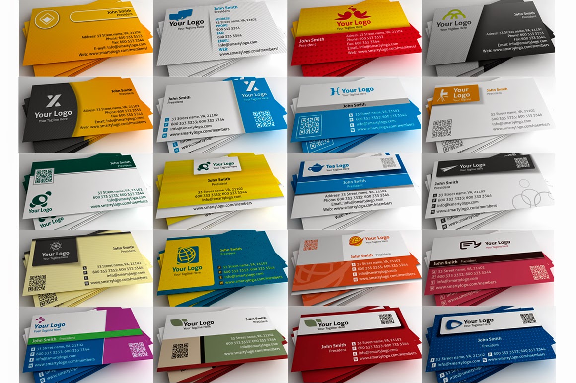 Gratis 60 Template Desain Kartu Nama - Tutorial Desain Grafis