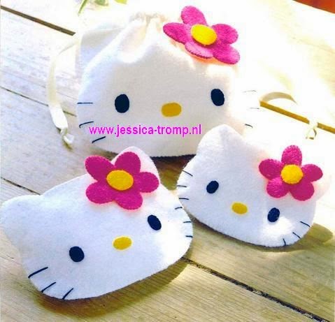 DIY Hello Kitty Felt Bag. Tutorial plus Templates. - Oh My Fiesta! in ...