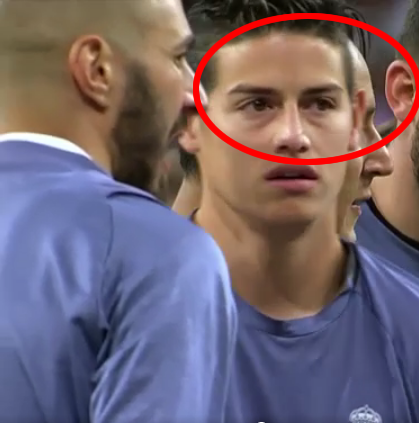 James Rodríguez Llora de Rabia Por no jugar contra Bayern