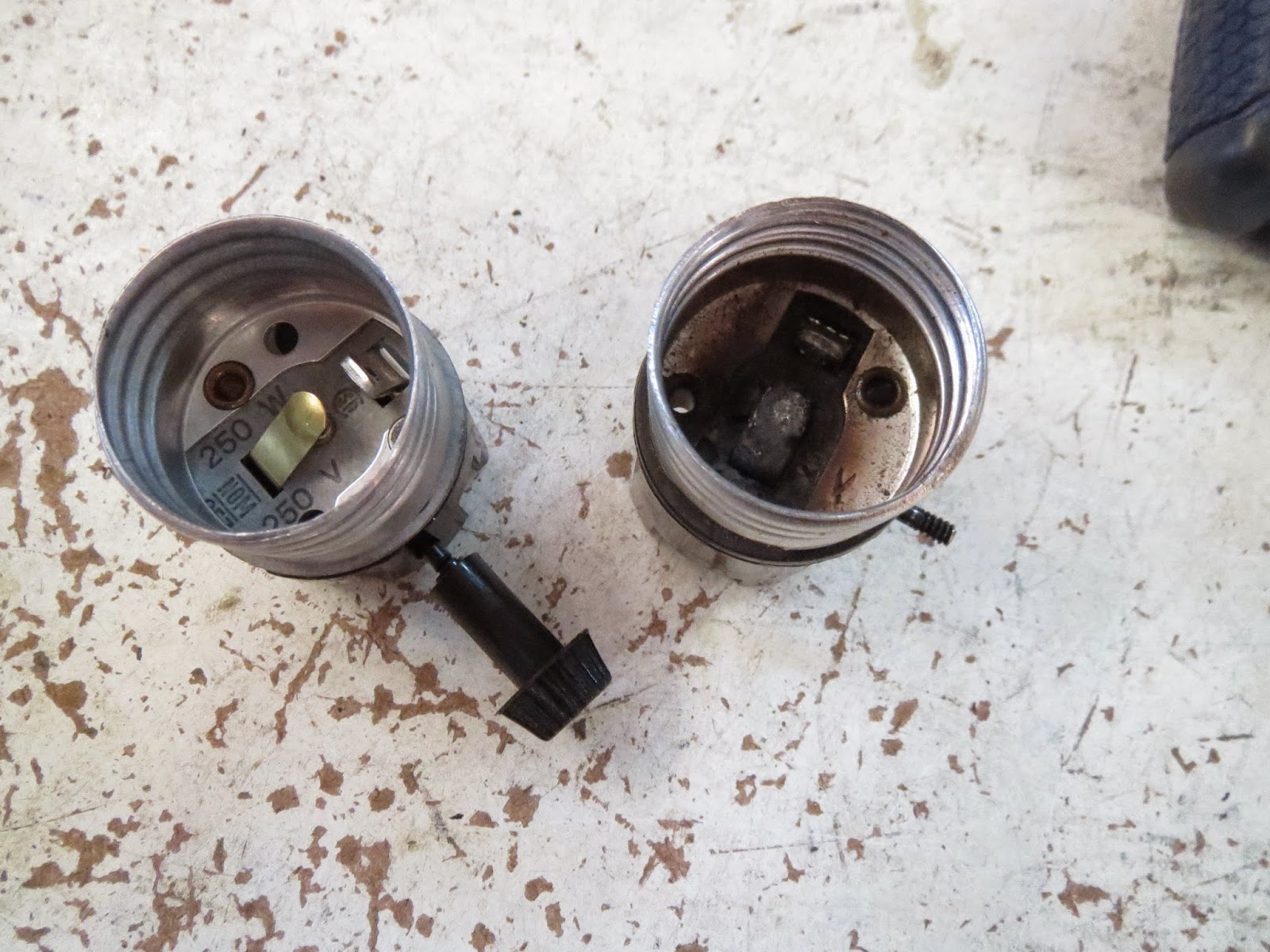 Lamp Parts and Repair | Lamp Doctor: Brass Table Lamp with Burnt Socket ...