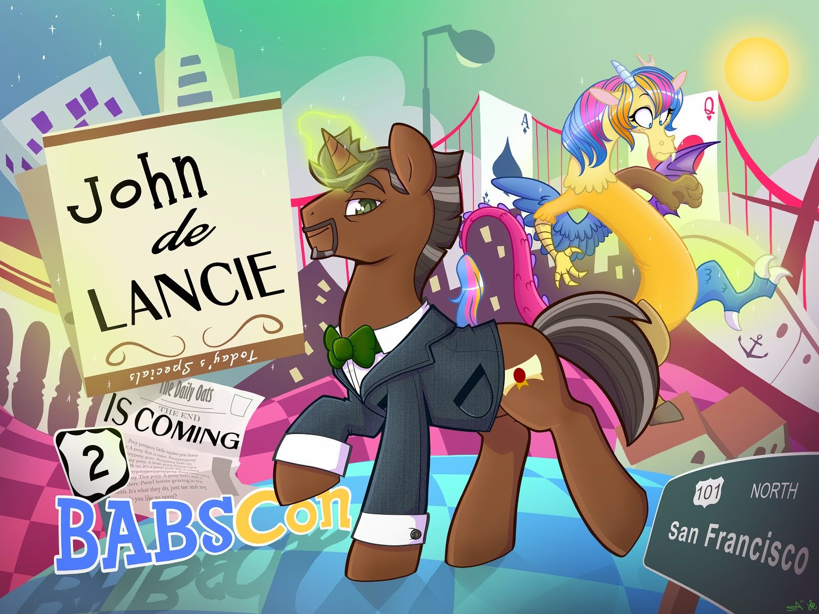 Equestria Daily - MLP Stuff!: John de Lancie Announced for BABSCon 2015!