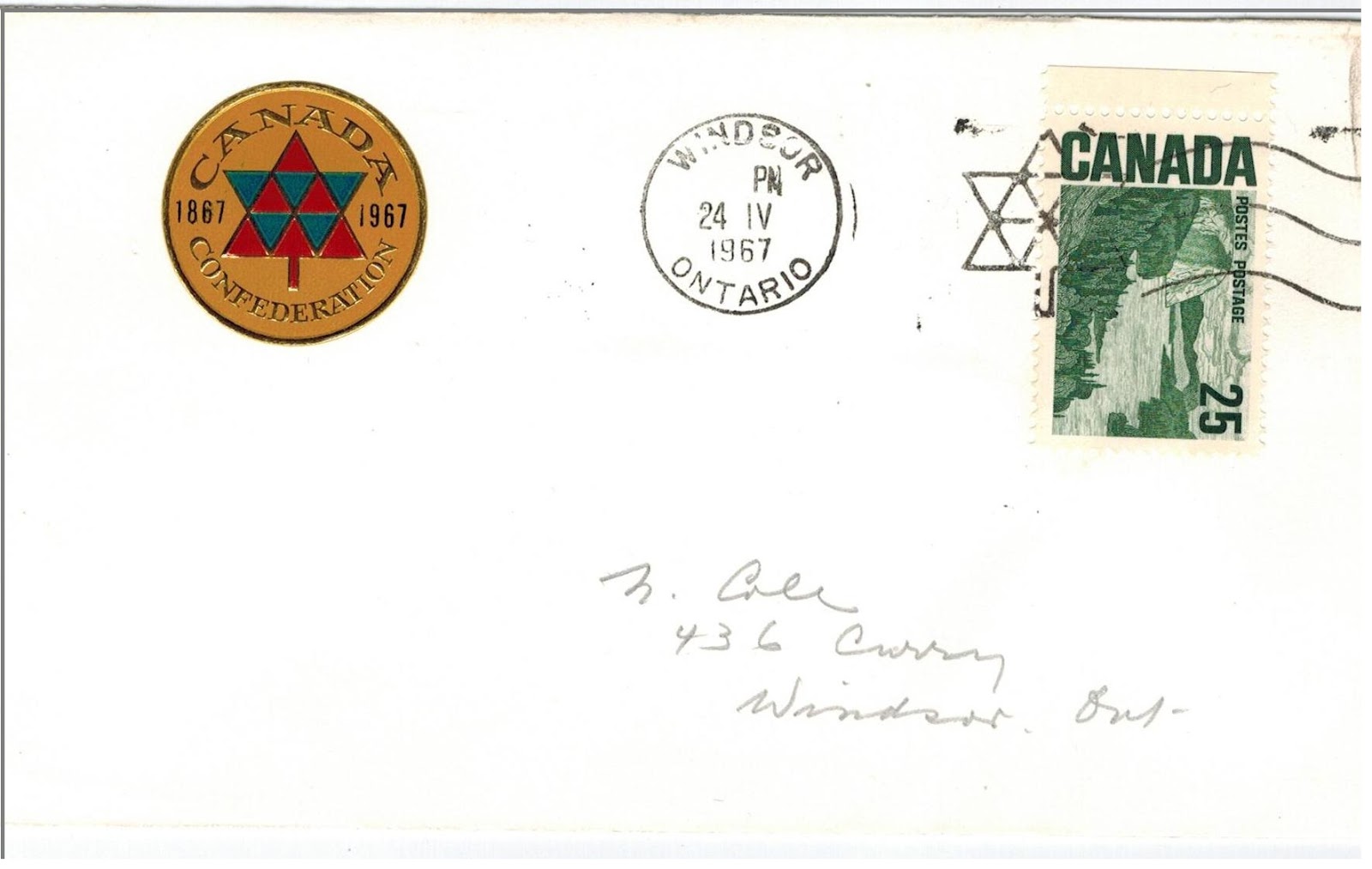 Postal History Corner: The Windsor Centennial Symbol Cancellation