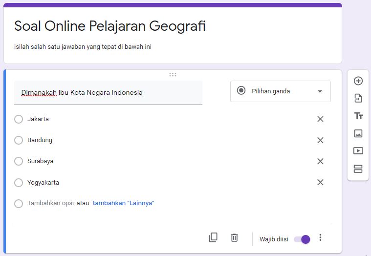Panduan Membuat Soal Online dan Penilaian Langsung Otomatis Keluar ...