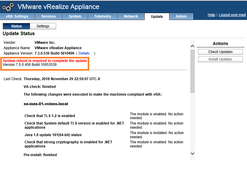 Virtualization The Future: Upgrade From vRA 7.3 to vRA 7.5 Step by Step