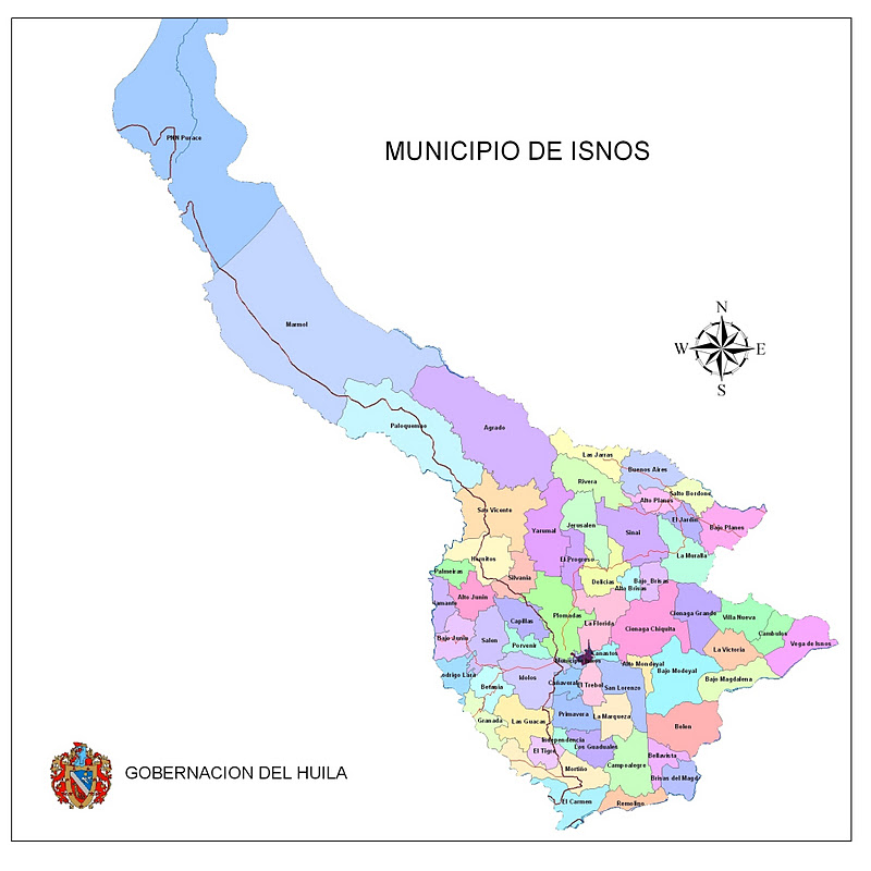 Noticias, Arte, Cultura y Turismo: 37 MUNICIPIOS: MAPAS HUILA